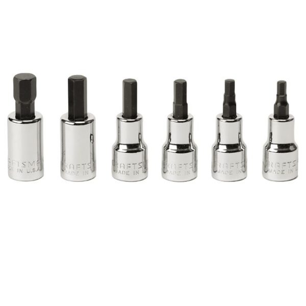 Craftsman Hex Bit Socket Set, 3/8-in, 6-piece 34447 - Infinite Parts Direct