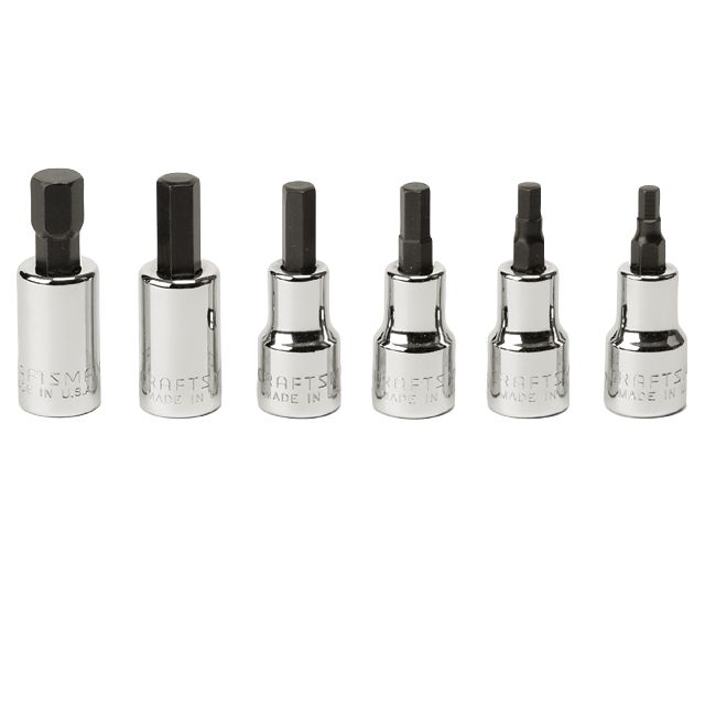 Craftsman Hex Bit Socket Set, 3/8-in, 6-piece 34447 - Infinite Parts Direct