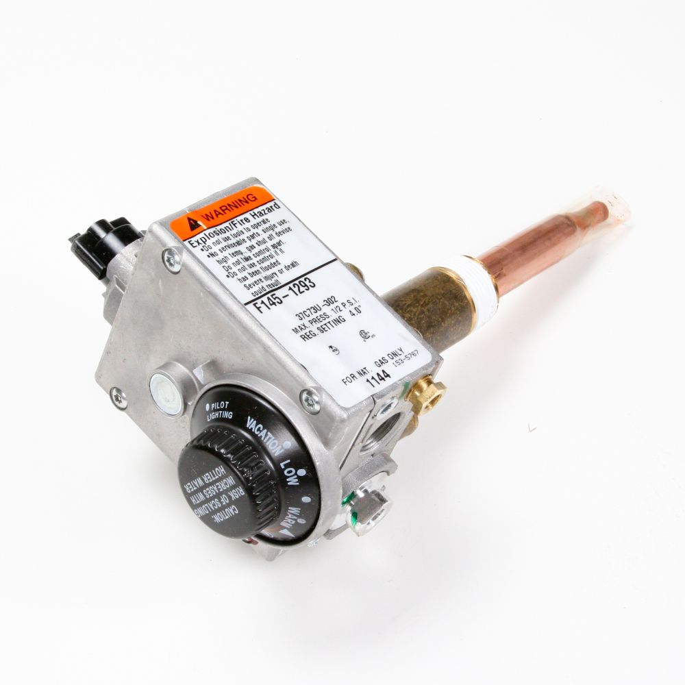 Water Heater Gas Valve and Temperature Control Assembly F145-1293 ...