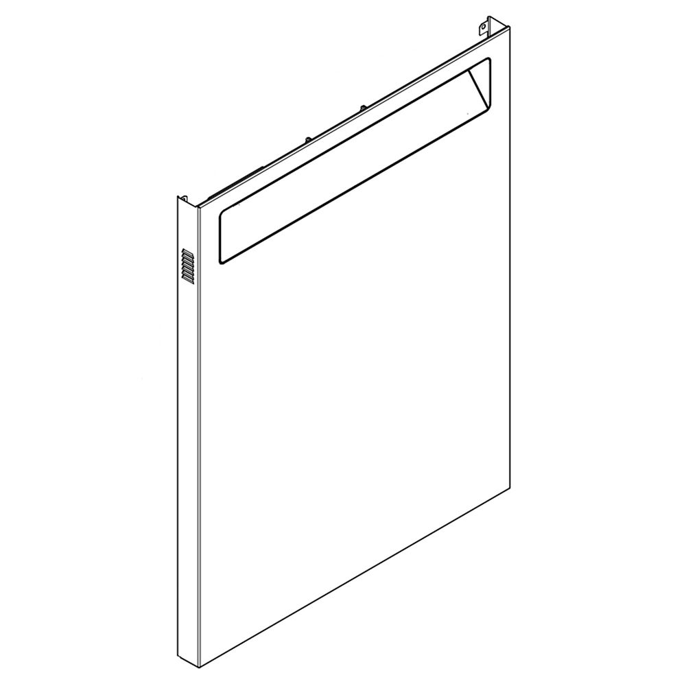 Dishwasher Door Outer Panel Assembly (Black Stainless) W11231157 ...